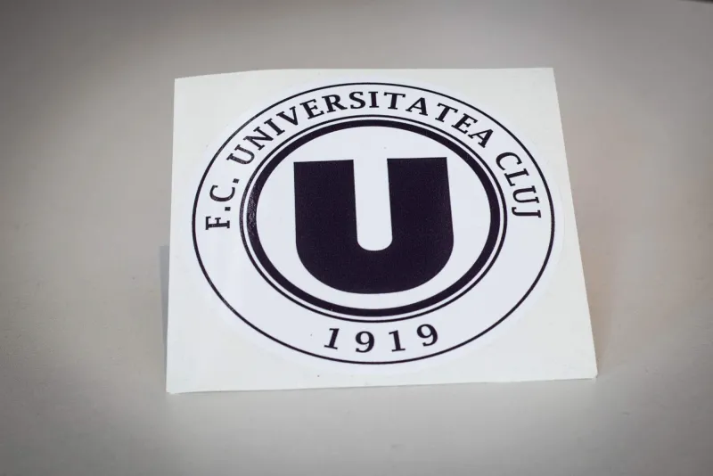 Sticker cu sigla FC Universitatea Cluj - F.C. Universitatea Cluj Shop